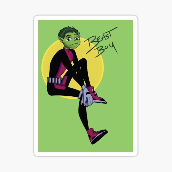 "Beast Boy" Sticker for Sale by AndyAceCream | Redbubble