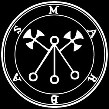 "Demon Marbas Seal" Sticker by Talismania | Redbubble