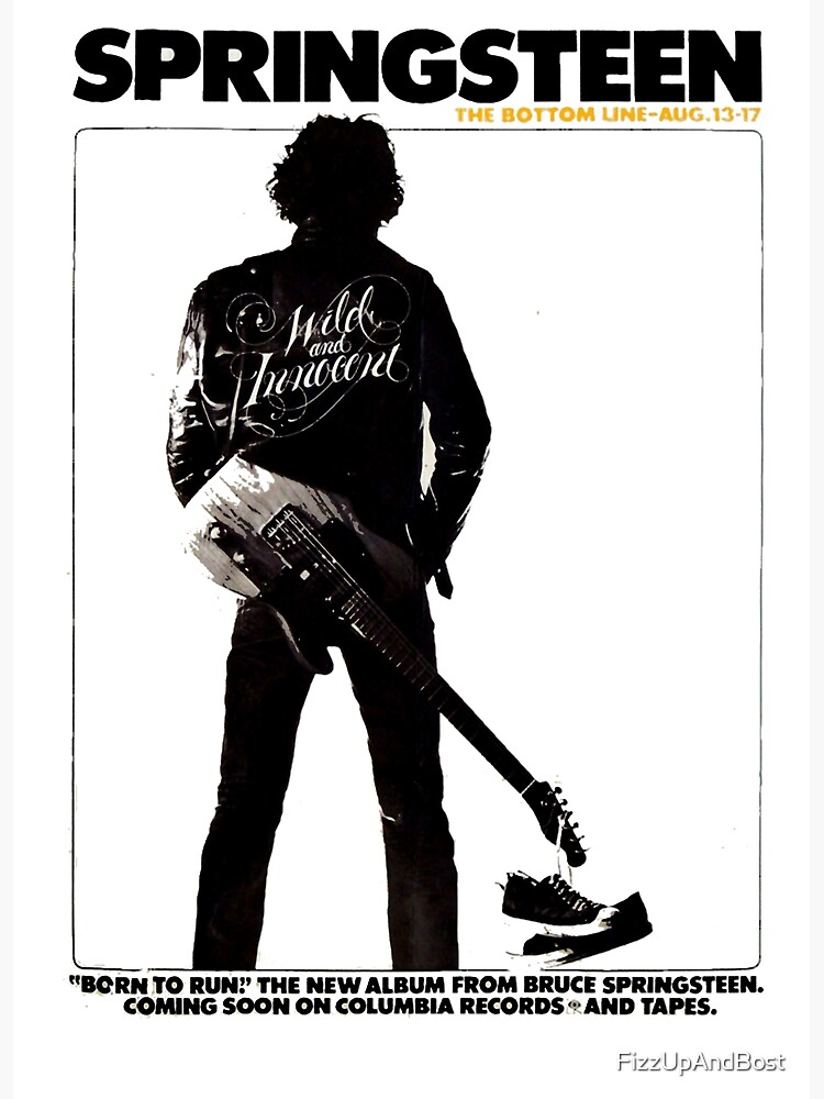 "1975 Springsteen Concert Poster Painting." Poster for Sale by ...