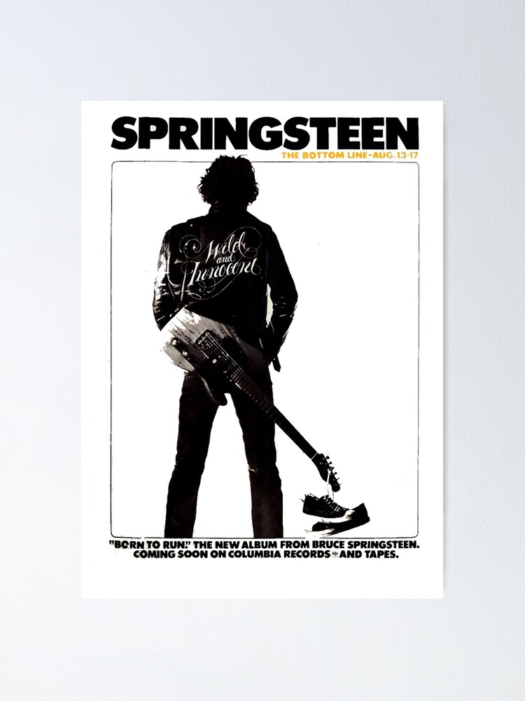 "1975 Springsteen Concert Poster Painting." Poster for Sale by ...