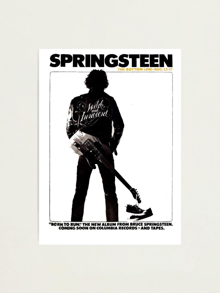 "1975 Springsteen Concert Poster Painting." Photographic Print for Sale ...