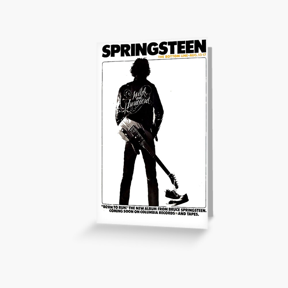"1975 Springsteen Concert Poster Painting." Greeting Card for Sale by ...