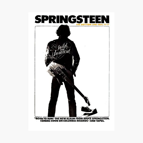 "1975 Springsteen Concert Poster Painting." Photographic Print for Sale ...