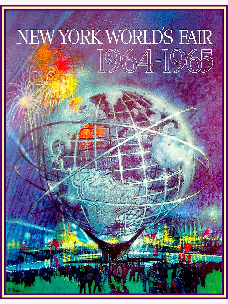 NEW YORKS WORLD FAIR : Vintage 1964 Print Premium Matte Vertical Poster