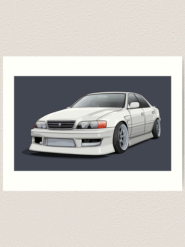 "Chaser jzx100" Art Print by ArtyMotive | Redbubble