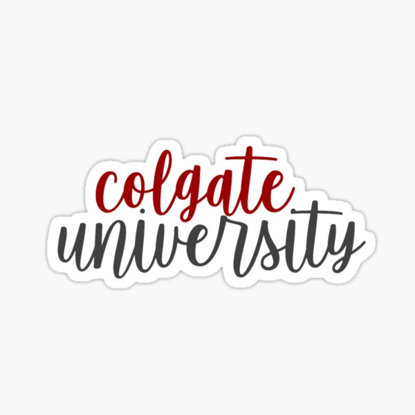 "Colgate university" Sticker for Sale by kgsimmons8 | Redbubble