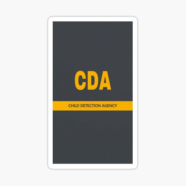 "Monsters Inc. CDA (Child Detection Agency)" Sticker by Srtogarcia ...