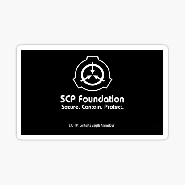 "SCP Foundation Logo" Sticker for Sale by Omnavis | Redbubble