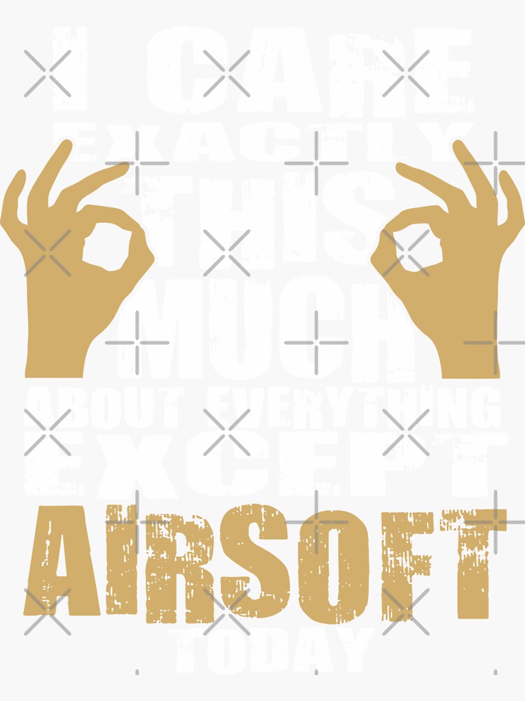 "Airsoft Lover Caring Funny Quote " Sticker for Sale by funnyguy ...