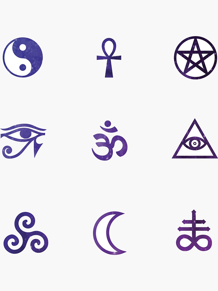 "Spirituelle und okkulte Symbole - Sticker Pack" Sticker von ...