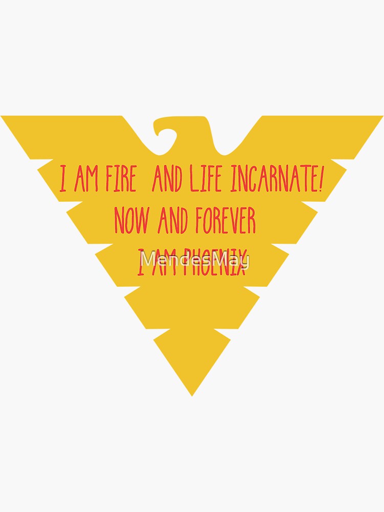 "i am fire and life incarnate now and forever i am dark phoenix ...