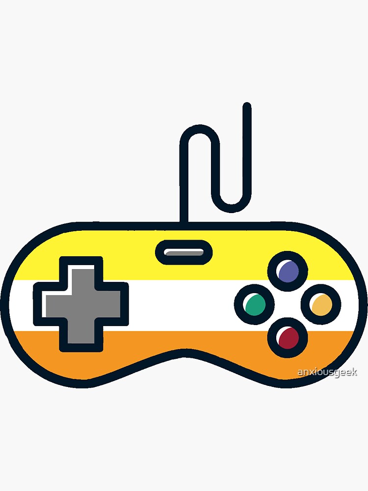 "Maverique Pride Joypad" Sticker for Sale by anxiousgeek | Redbubble