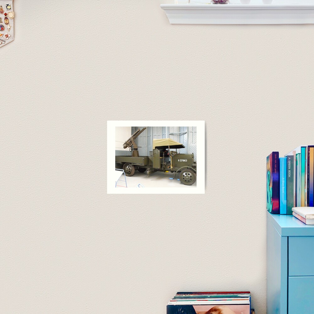 "Thornycroft 'J' Type Lorry with Anti-Aircraft Gun" Art Print by ...