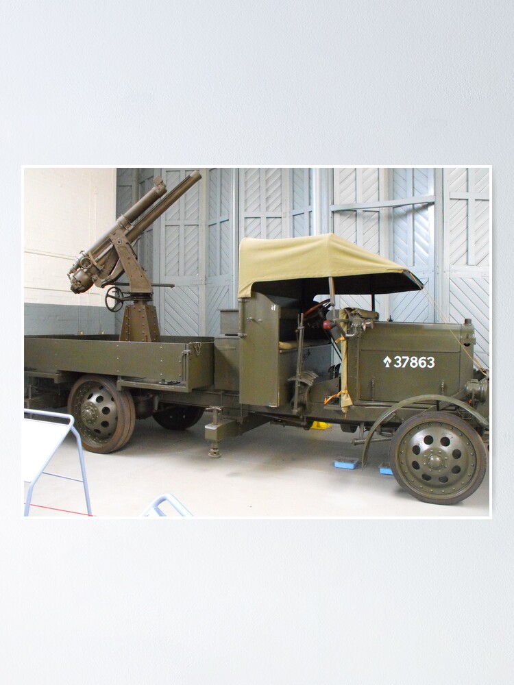 "Thornycroft 'J' Type Lorry with Anti-Aircraft Gun" Poster for Sale by ...