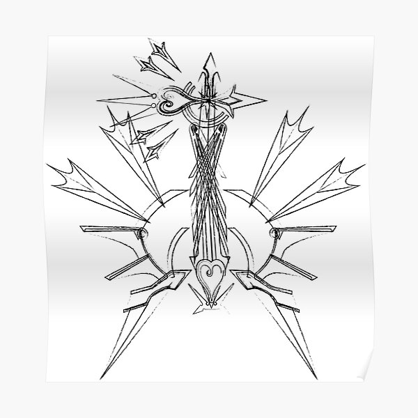 "Ultima Weapon (Outline)" Poster by Oathkeeper9918 | Redbubble