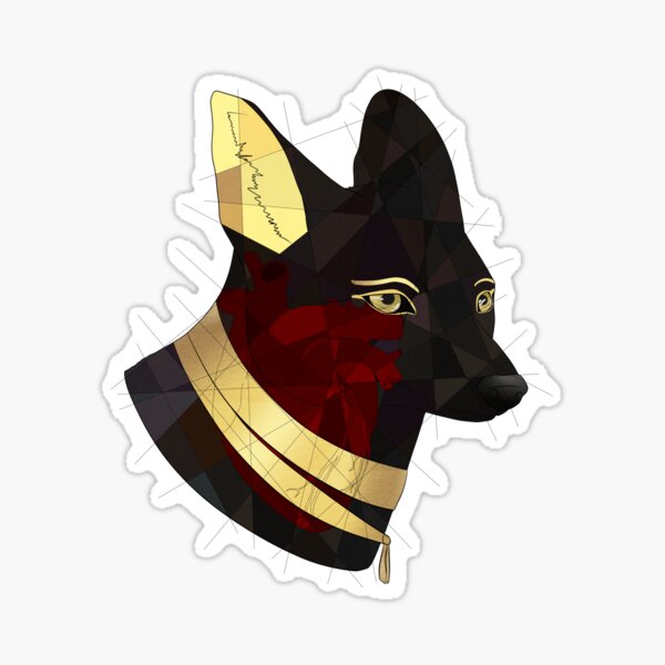"Anubis" Sticker for Sale by Blacklightco | Redbubble
