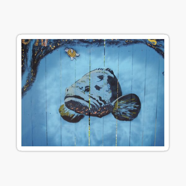 "Goliath grouper and diamondback terrapin" Sticker for Sale by ...