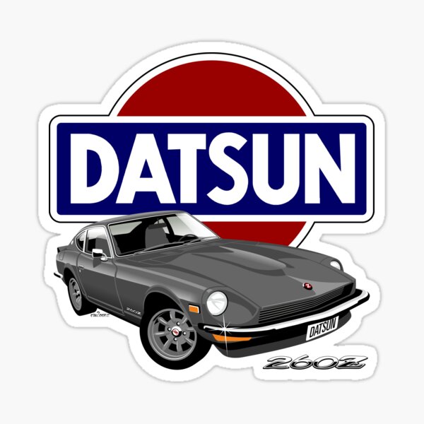 "Datsun 260Z grey" Sticker by car2oonz | Redbubble