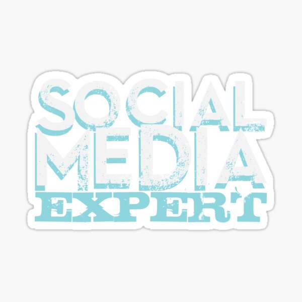 "Social Media Expert | Influencer" Sticker by DesDesigner | Redbubble