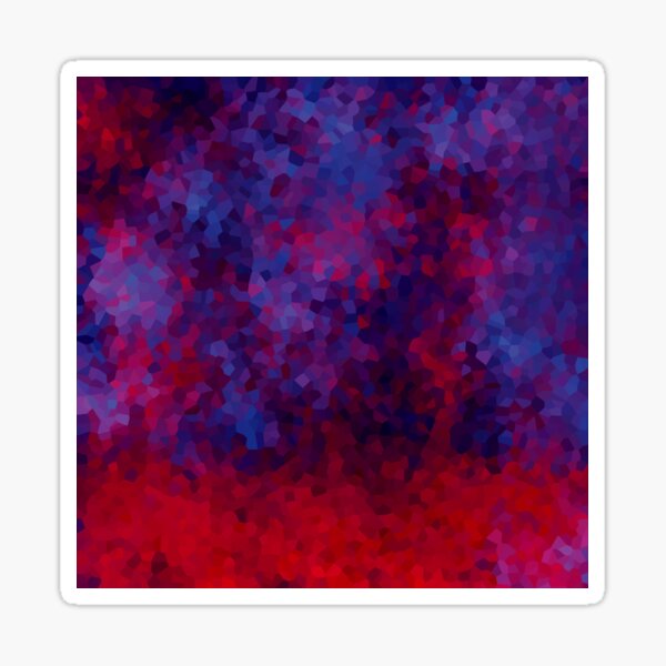 "Navy Blue and Red Geometric Abstract Shape Modern" Sticker by wenarts ...