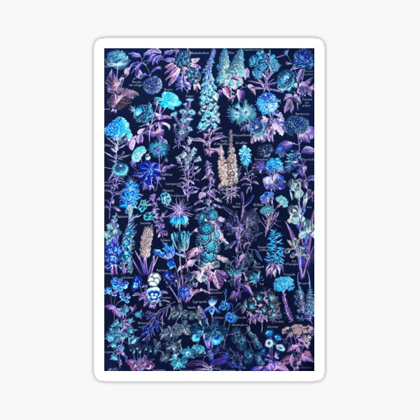 "Negative floral Illustration" Sticker for Sale by Leksal | Redbubble