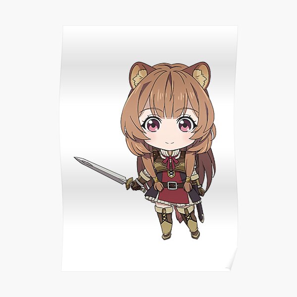 "Chibi Raphtalia" Poster by Ellenaia | Redbubble