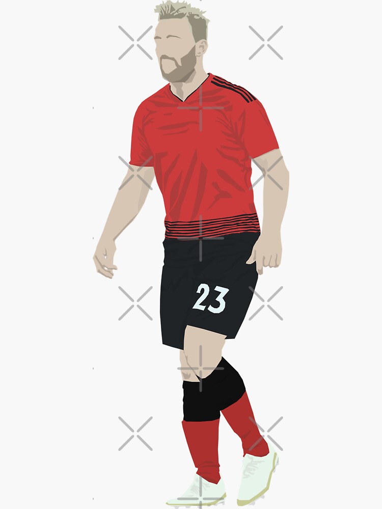 "Luke Shaw" Sticker for Sale by Hevding | Redbubble