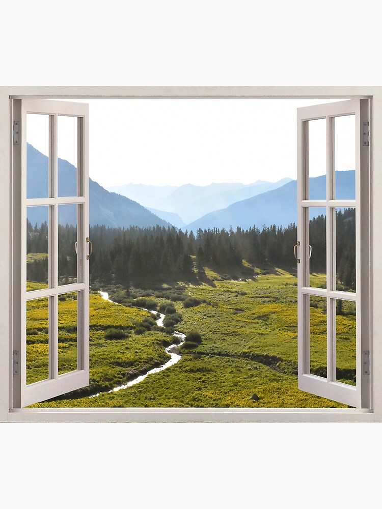 "Colorado Mountain Valley Window View" Poster for Sale by mbarimo7 ...