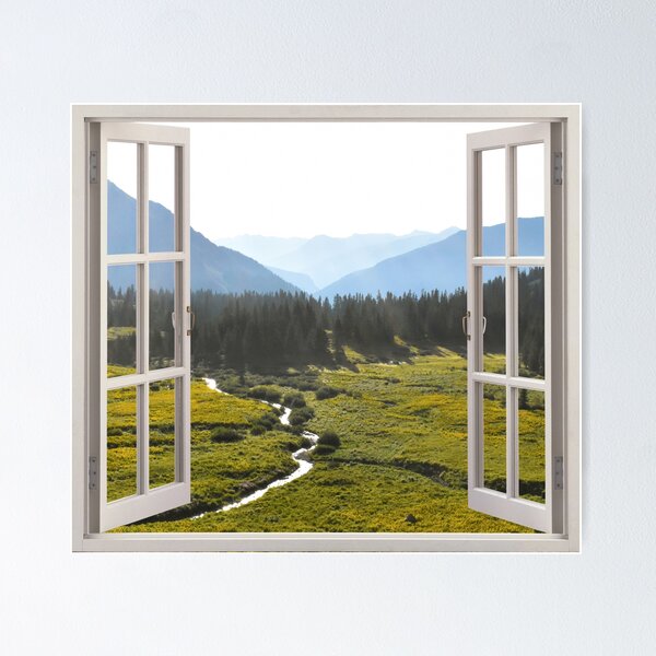 "Colorado Mountain Valley Window View" Poster for Sale by mbarimo7 ...