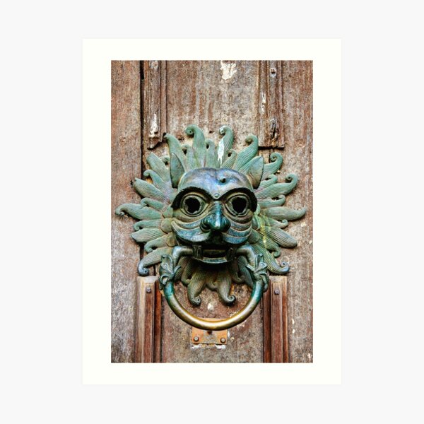 "The Sanctuary Knocker, Durham Cathedral, England" Art Print for Sale ...