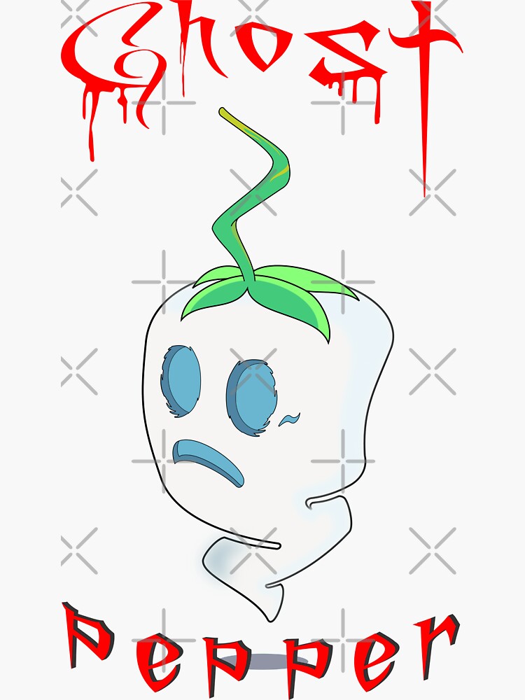 "Ghost pepper" Sticker for Sale by moonmorph | Redbubble