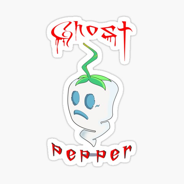 "Ghost pepper" Sticker for Sale by moonmorph | Redbubble