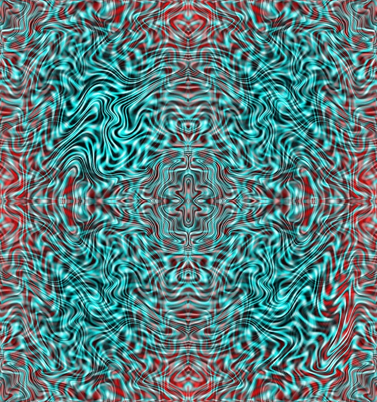"Many blue curves overlapping, generating repeated shapes" by ...