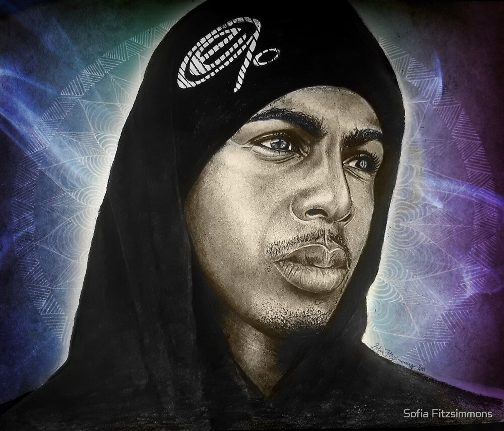 "Beautiful Chocolate Man with Cosmic Aura" by Sofia Fitzsimmons | Redbubble