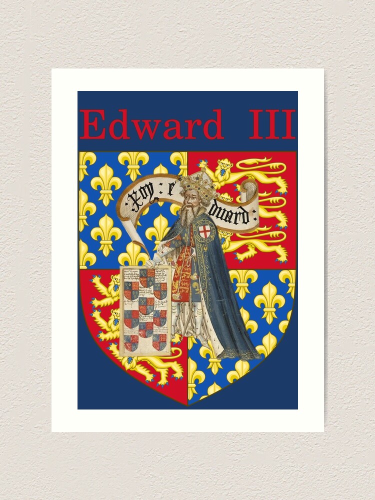 "King Edward III Royal Arms | Version 2" Art Print by mangaBear | Redbubble