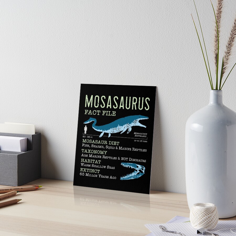 "Mosasaurus Facts" Art Board Print by IncognitoMode | Redbubble