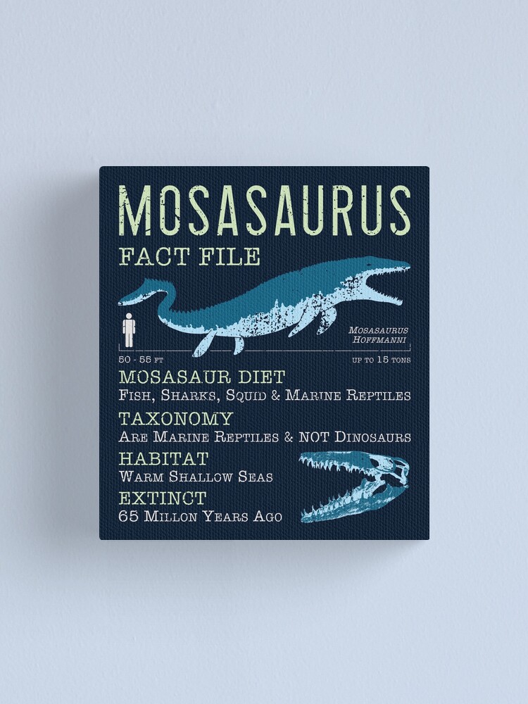 "Mosasaurus Facts" Canvas Print by IncognitoMode | Redbubble