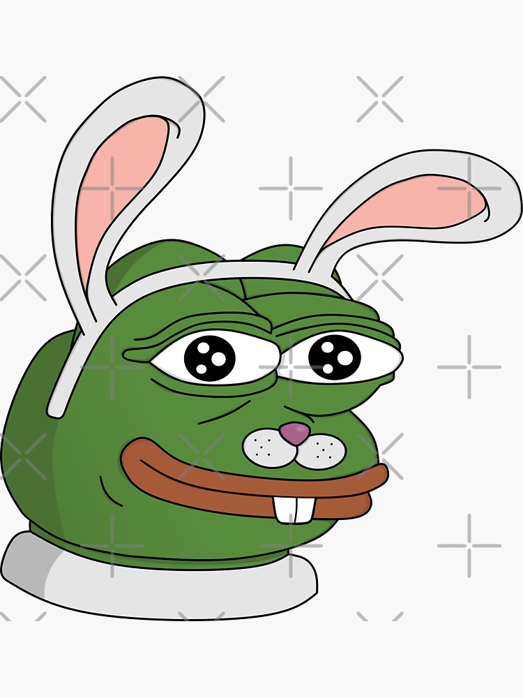 "Easter Pepe" Sticker by mullelito | Redbubble