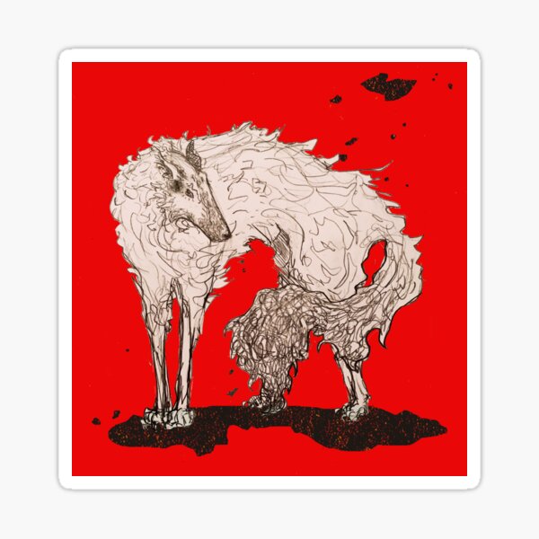 "Bad Dog" Sticker by wizardbot | Redbubble
