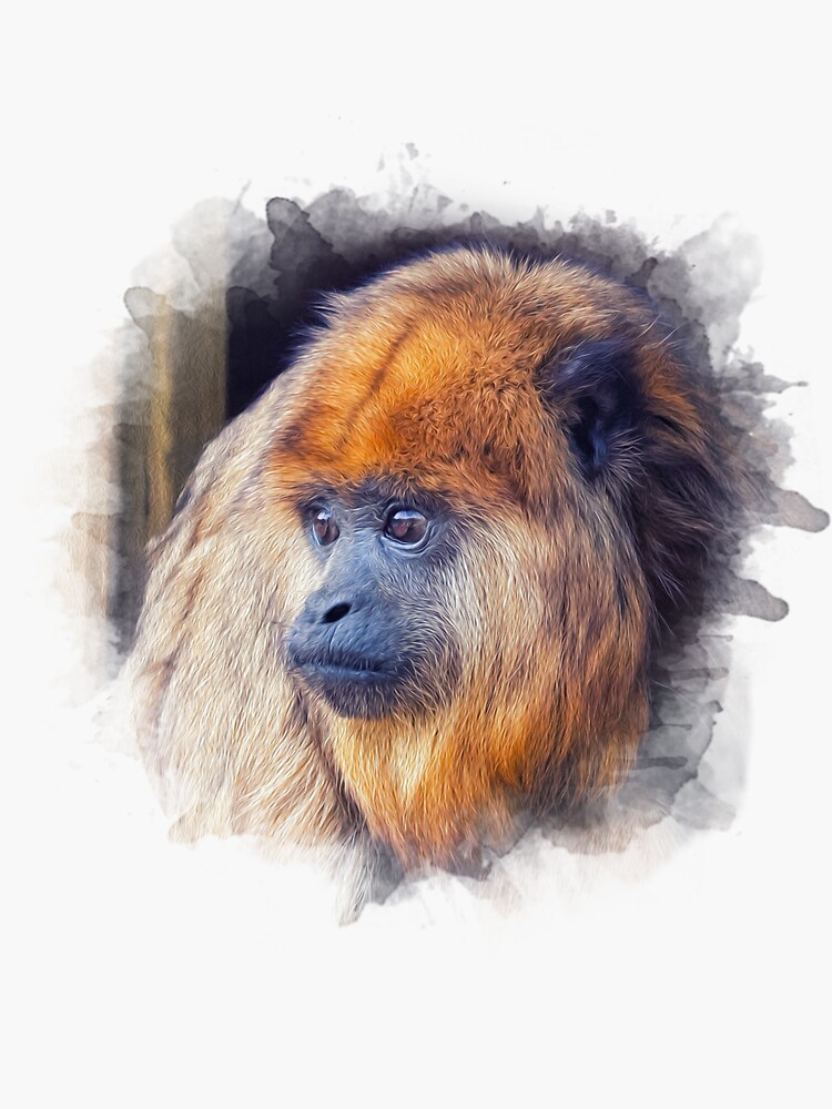 "Black howler" Sticker for Sale by Pearcatprod | Redbubble