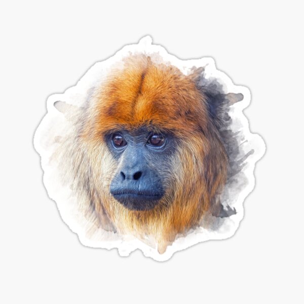 "Black howler" Sticker for Sale by Pearcatprod | Redbubble