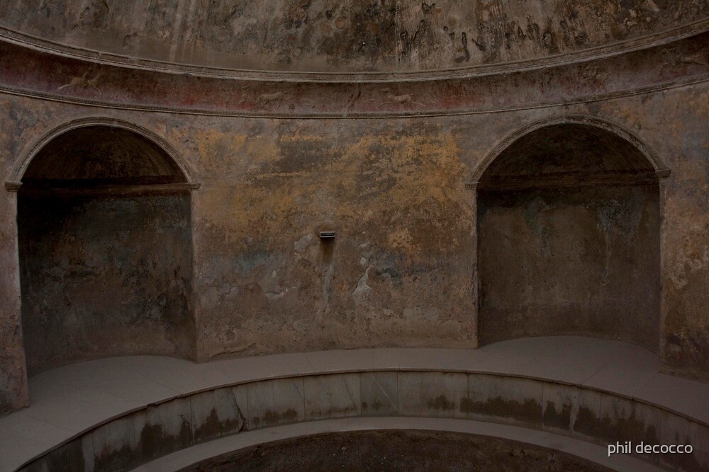 "Pompeii Bath House" by phil decocco | Redbubble