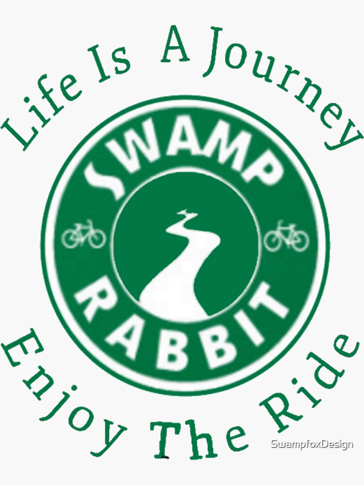 "Swamp Rabbit Trail" Sticker for Sale by SwampfoxDesign | Redbubble