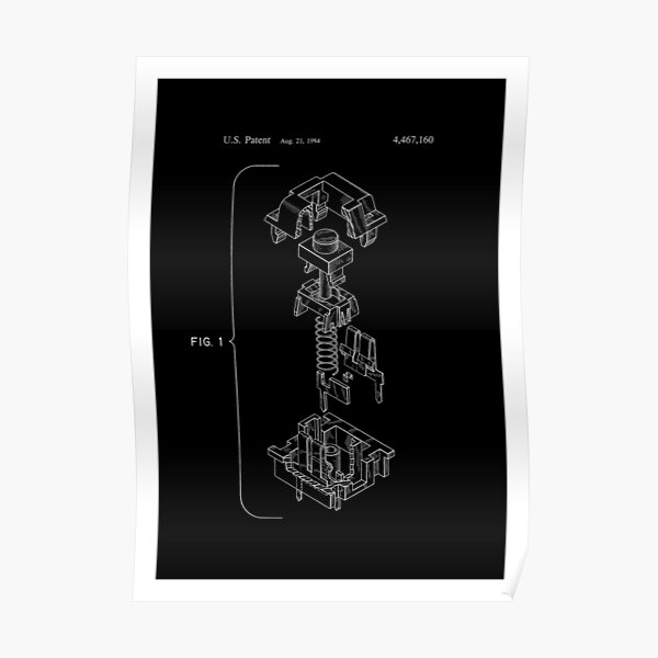 "Mechanical Keyboard Cherry MX Switch" Poster for Sale by nigelfs96 ...