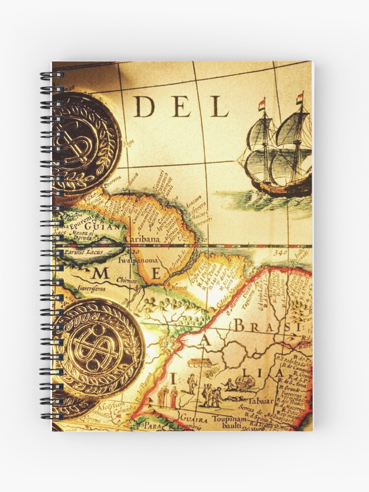 "Pirates Gold Treasure Map" Journal for Sale by HavenDesign | Redbubble