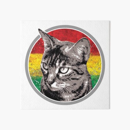 "Reggae cat" Art Board Print by Periartwork | Redbubble