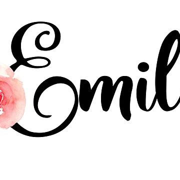 "Emily" Sticker for Sale by ApricotBlossom | Redbubble