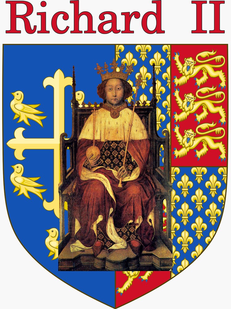"King Richard II Royal Arms | Version 2" Sticker for Sale by mangaBear ...
