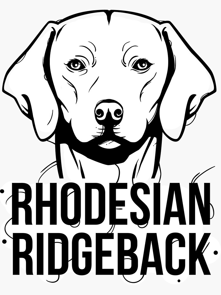 "Rhodesian Ridgeback" Sticker by Motivburg | Redbubble