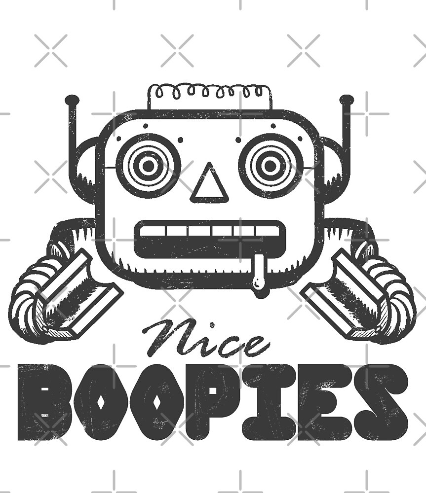 "Nice Boopies Robot in Gray" by Faceze | Redbubble